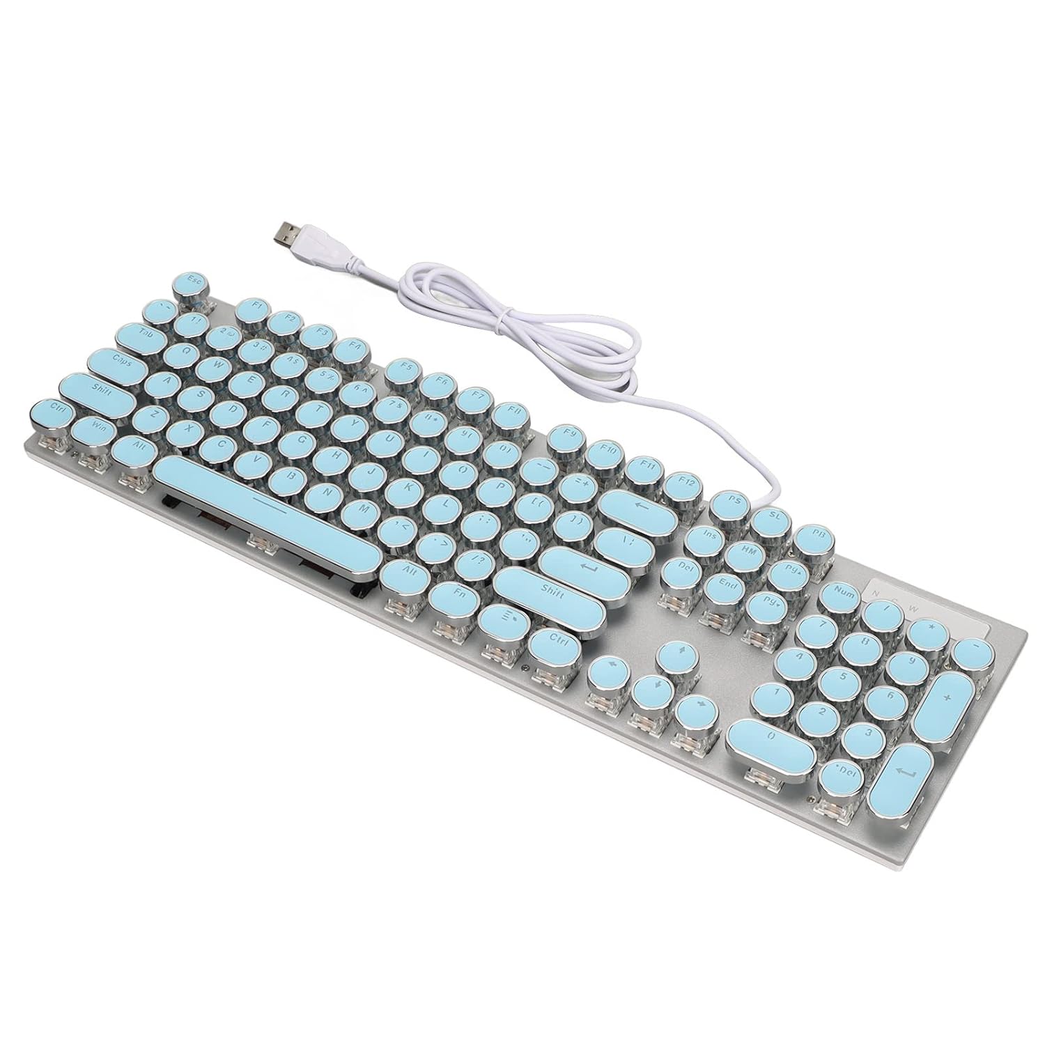 Amazon.in: Buy YECK Blue Switch Mechanical Keyboard, Retro Steampunk ...