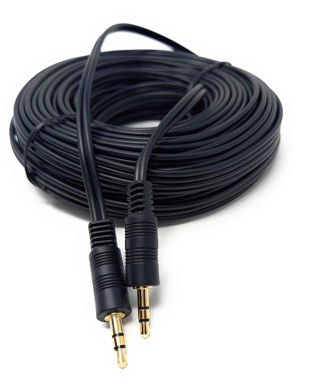 DRUT 20m 3.5mm to 3.5mm Stereo Audio AUX Cable Gold Connectors, Small 3 ...
