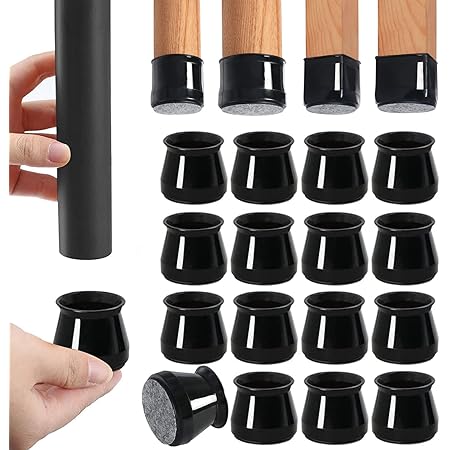 BALEINE 16 Pack Silicone Chair Leg Floor Protectors, Stool Leg ...
