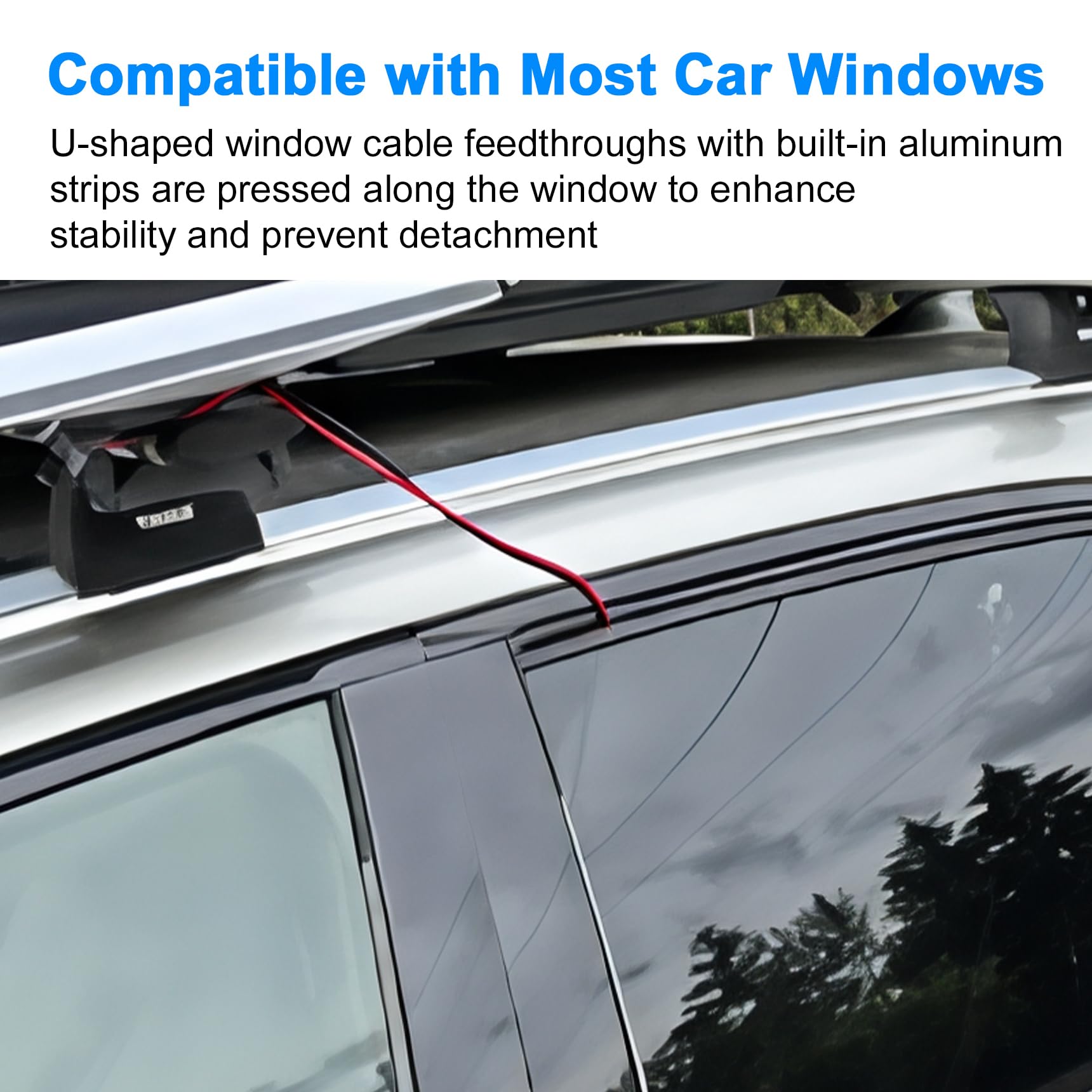 Snapklik.com : Car Window Pass Through For Starlink Cord Protective ...