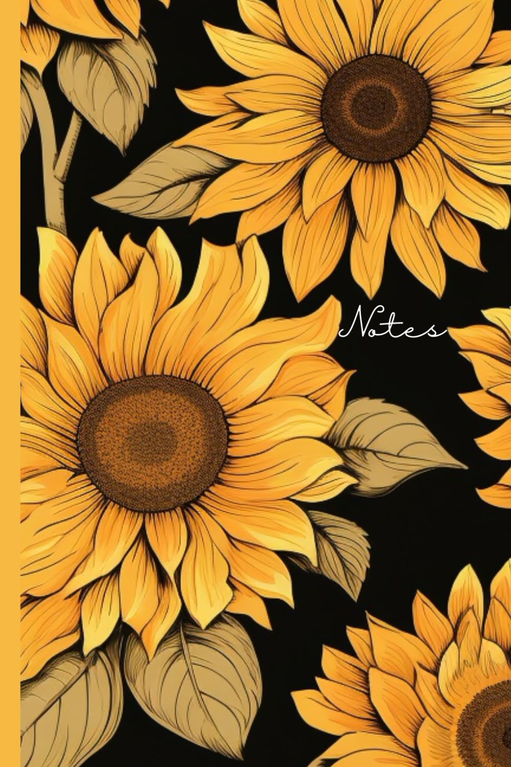 Sunflower Notebook Journal: Lined Paper + Space for Sketches, To-Do ...