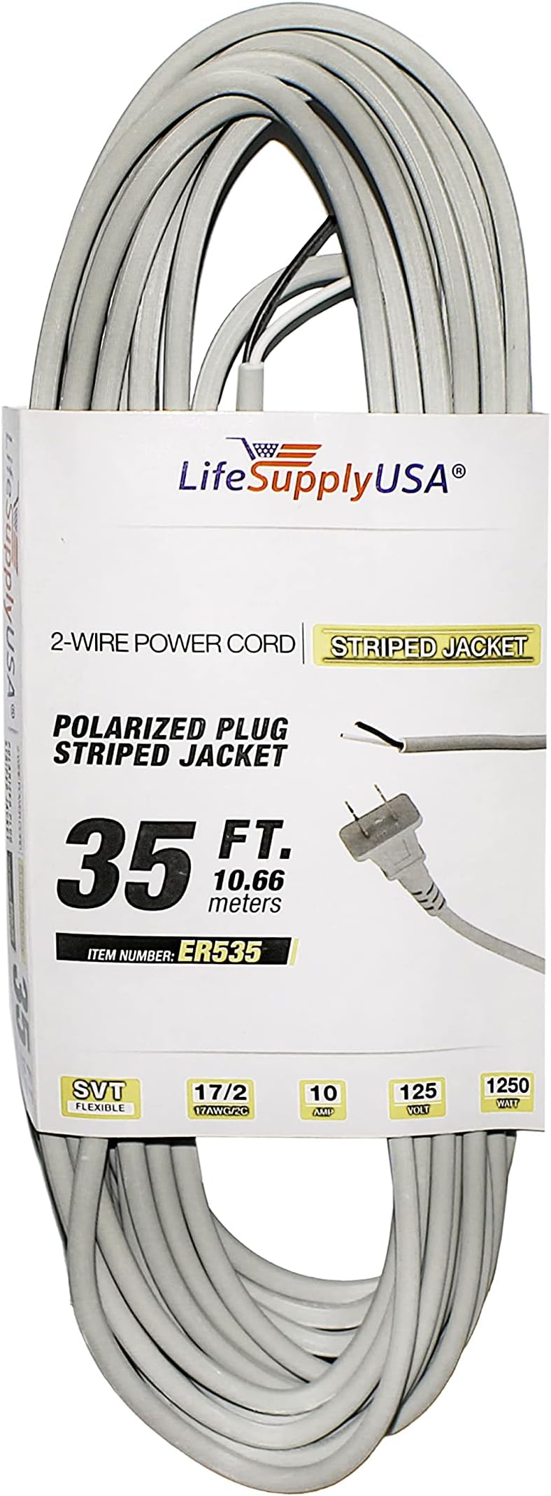 Amazon.com: 18 Gauge Replacement Power Cord, Fits Sanitaire Perfect ...