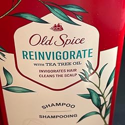 Amazon.com : Old Spice Tea Tree Shampoo for Men, Cooling Shampoo with ...