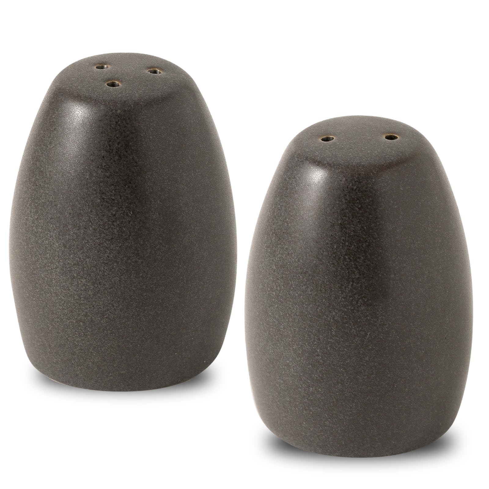 Amazon.com: Tikooere Salt and Pepper Shakers Set, Stoneware Salt ...