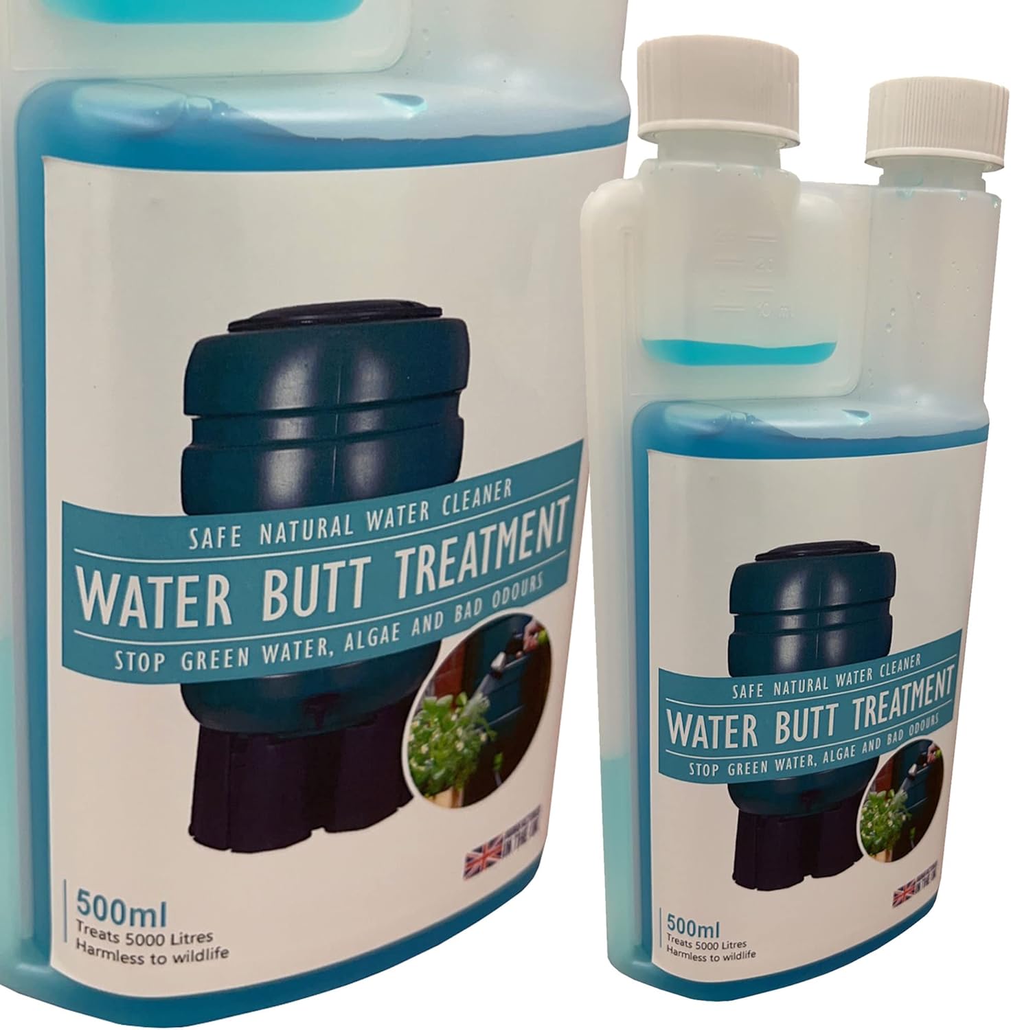 Water Butt Treatment Cleaner UV Blocker Stop Green Water, Algae & Bad ...