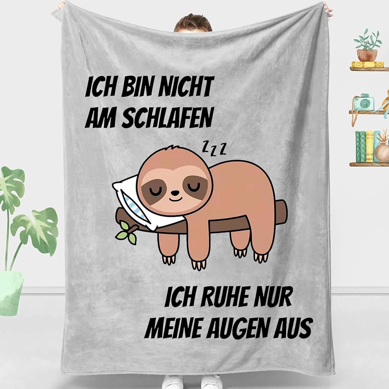 Anugsoe Geschenke für Männer, Lustige Faultier Decke ...