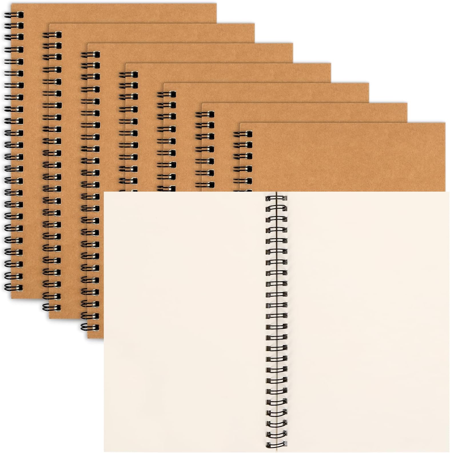 Amazon.com : YUREE A5 Spiral Notebook Blank, 100gsm Thick Paper & Hard ...