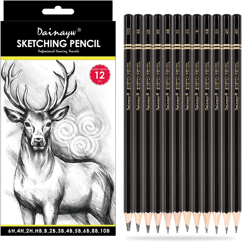 Amazon.com : Humyoun 120 Pcs Graphite Sketch Pencil Set (8B - 5H ...