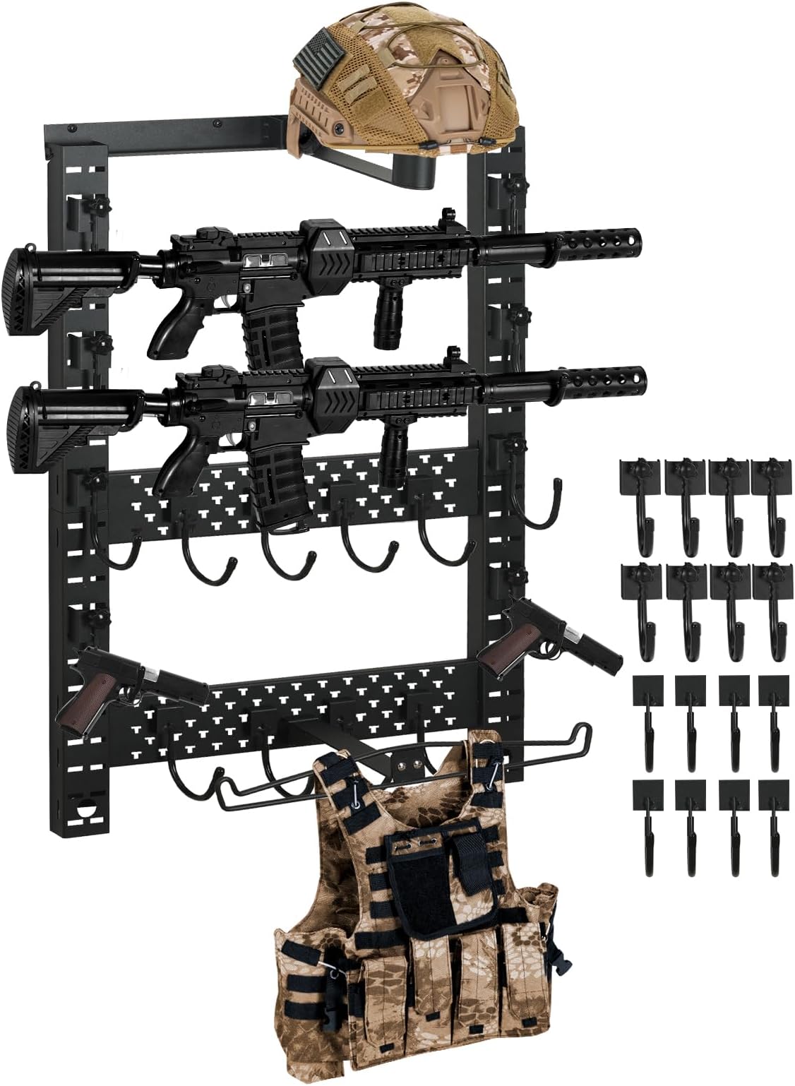 Amazon.com: SUNPIE Gun Rack Wall Mount, Indoor Horizontal Rifle Holder ...