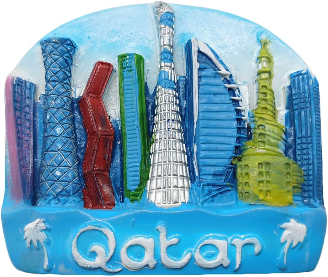 Qatar 3D Refrigerator Magnet Resin Travel Souvenirs,Handmade Home ...