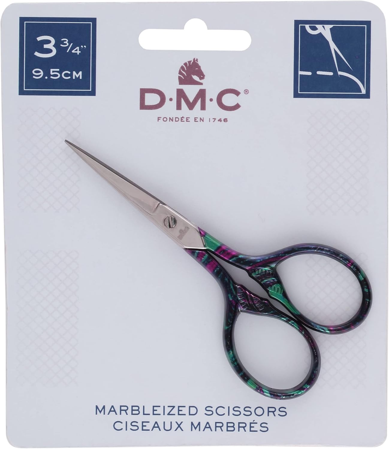 Amazon.com: DMC 6127/3 Marbleized Scissor, 3-3/4-Inch, Purple Essence