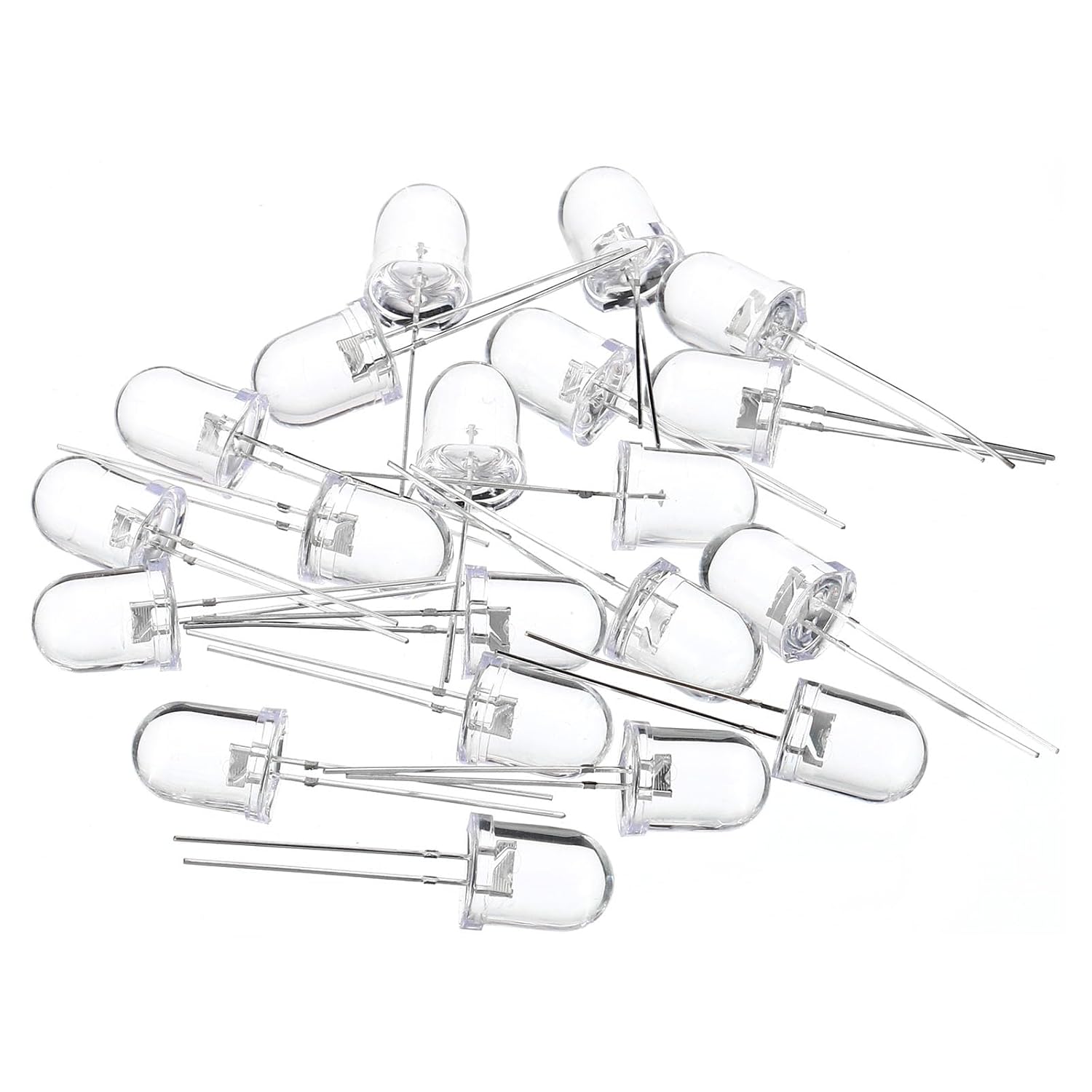 PATIKIL 10mm Light Emitting Diodes, 100 Pcs LED Diodes 1.8-3V Light ...