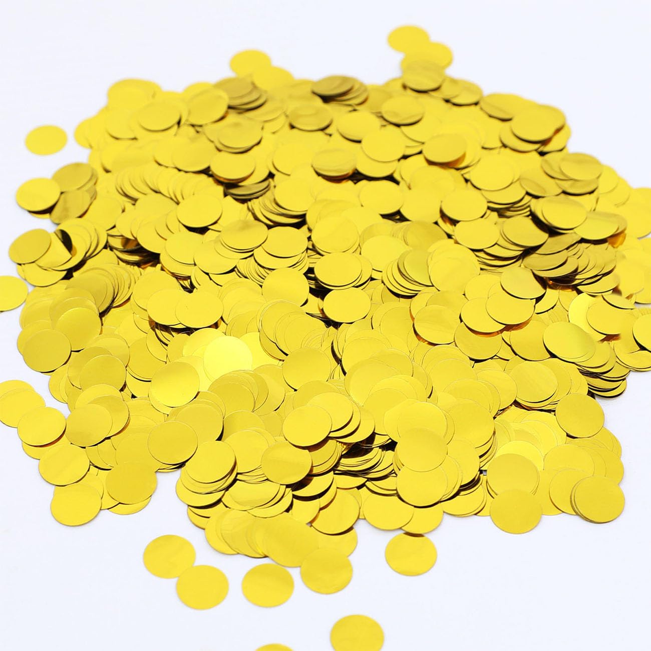 Amazon.com: SIPRKAICT Gold Metallic Foil Confetti(0.59 inch) Round Dots ...