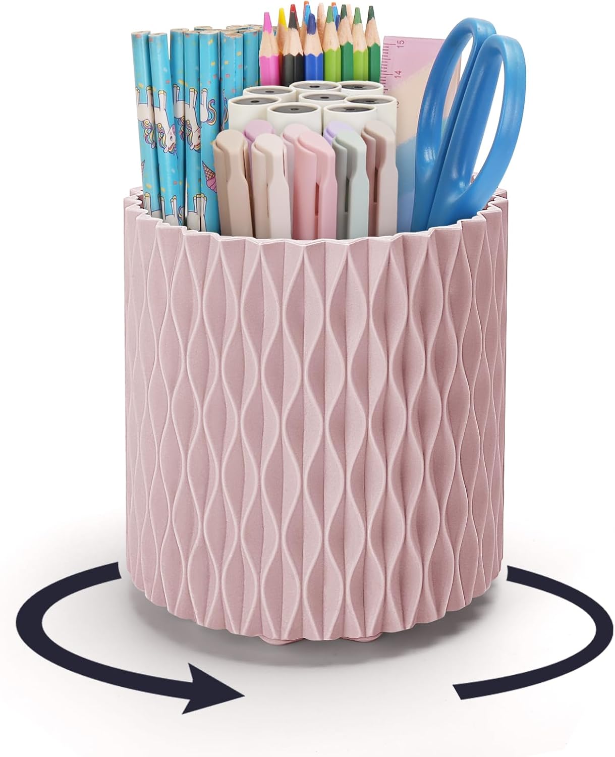 Amazon.com: minimaliving Desk Organizer,Stylish Rhombus Pen Holder for ...