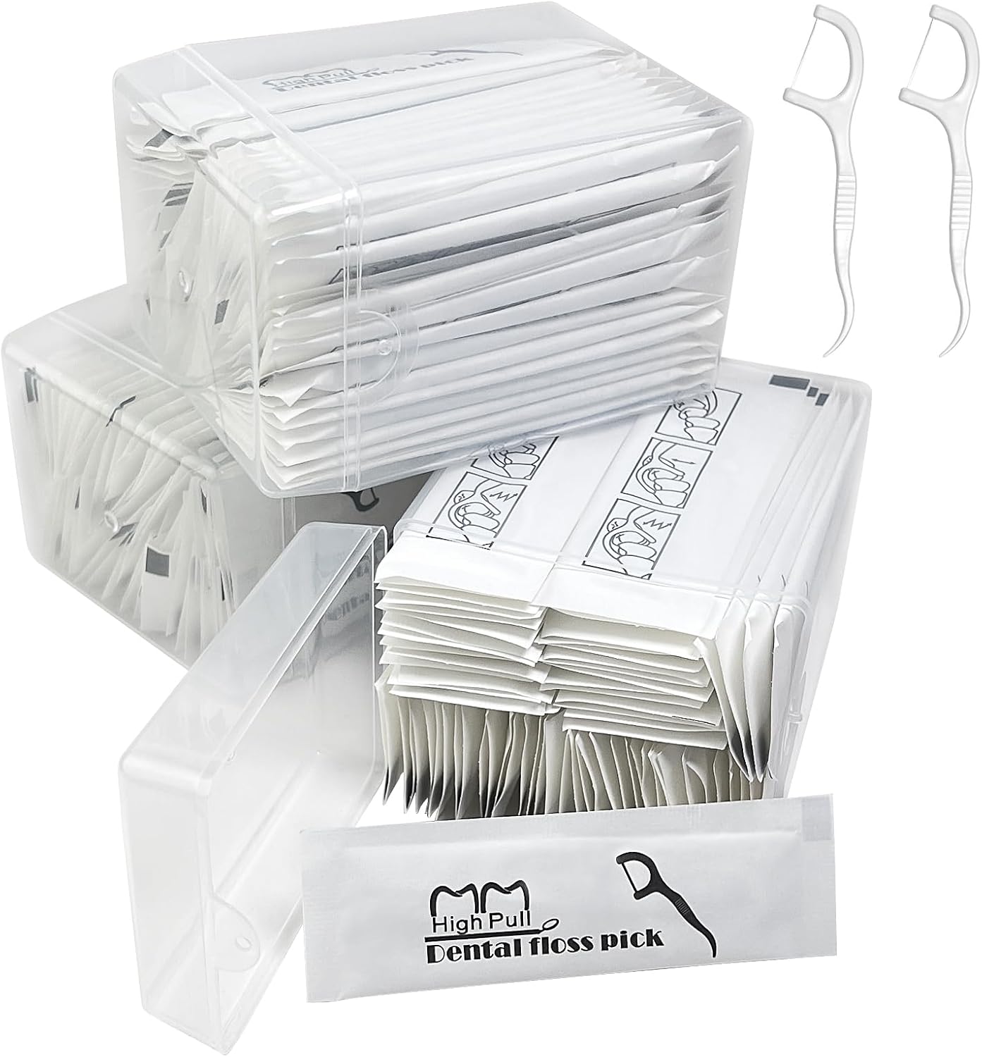 Garrelett Dental Floss Picks 210 Count (3x70 Packs) | Unflavored ...