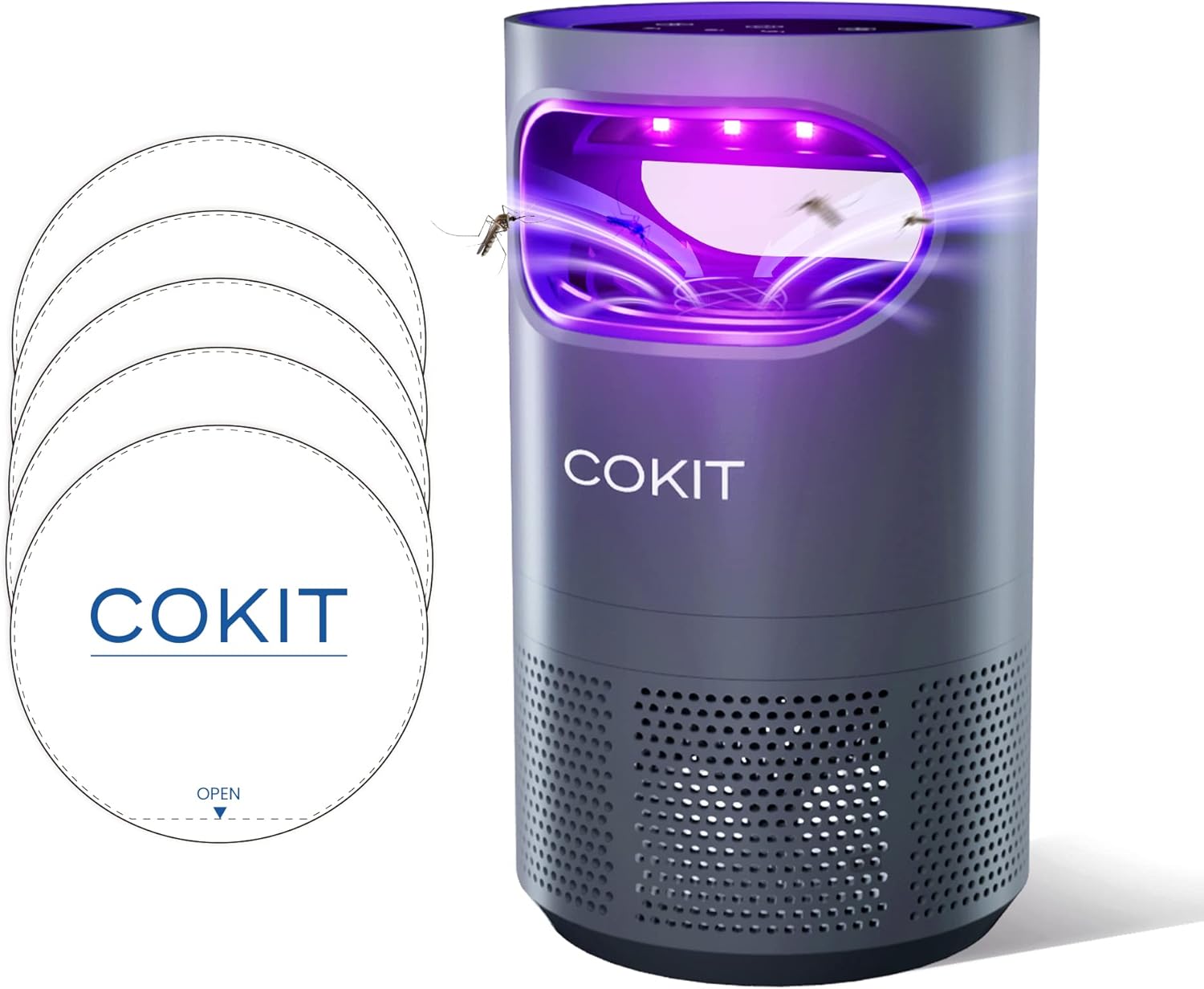 Amazon.com : COKIT Indoor Insect Trap, Catch Flying Insect with Suction ...