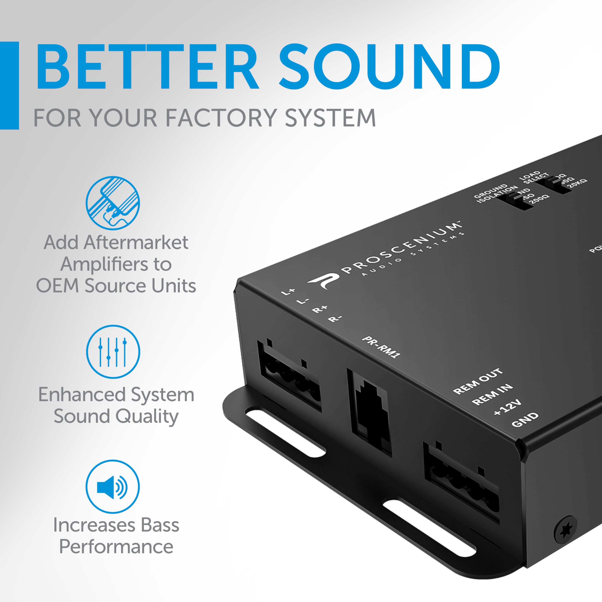Aftermarket Amplifier With Line Out Converter Installation