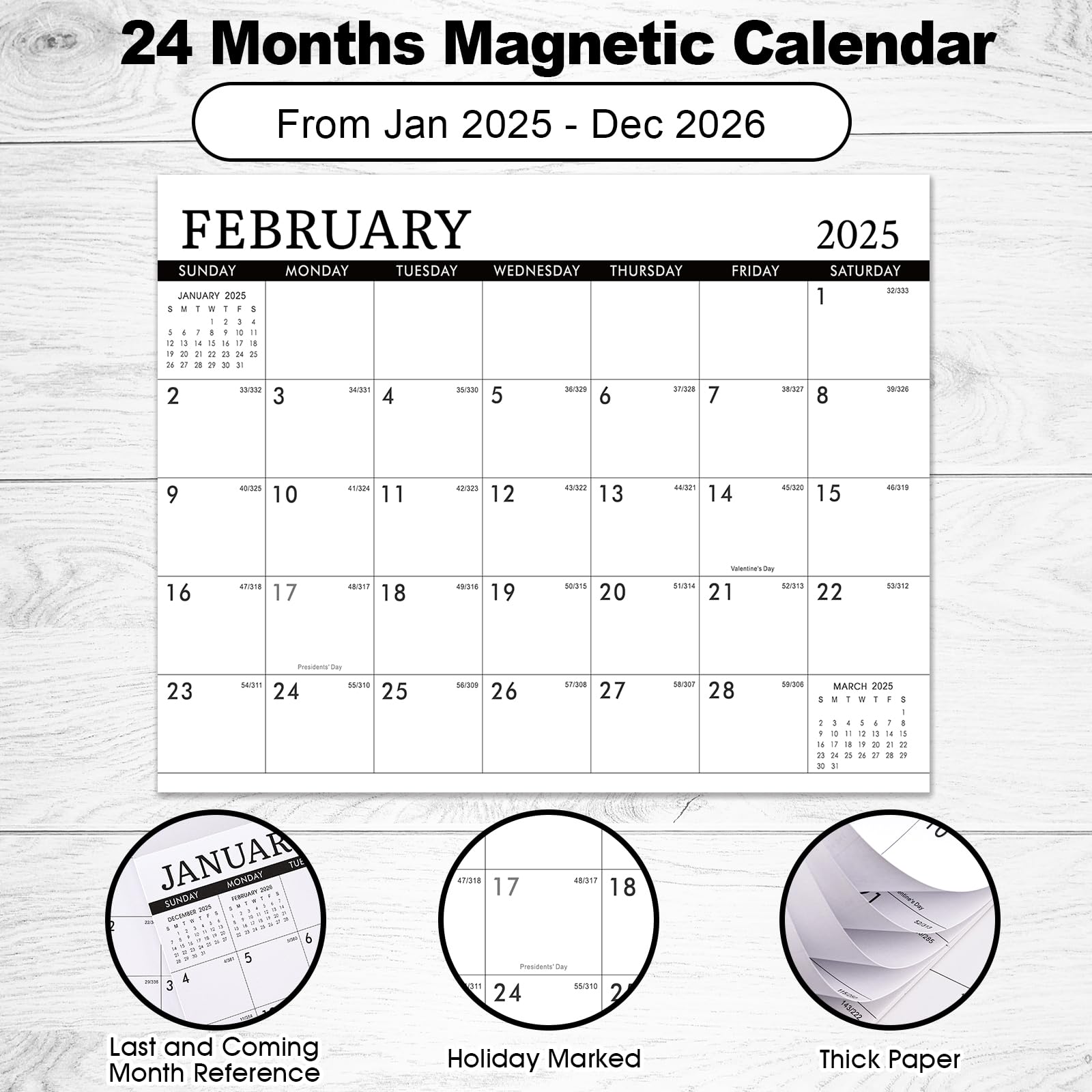 Snapklik.com : Magnetic Calendar For Refrigerator, 2025-2026 Calendar ...