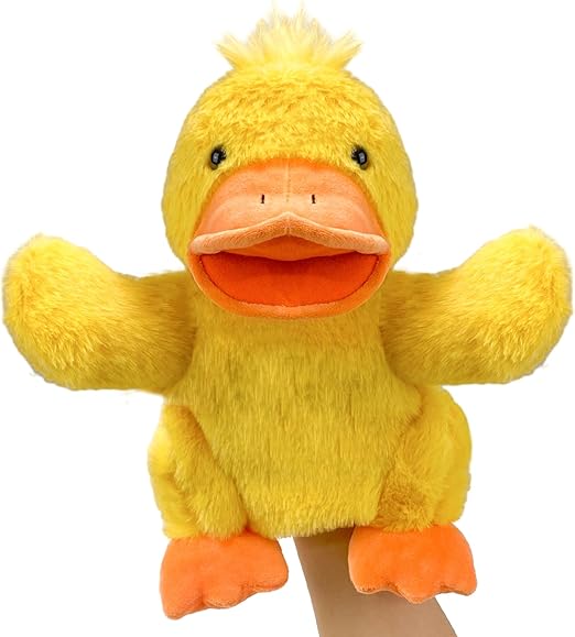 Amazon.com: Okegztoa Hand Puppet s Duck Pupp ets,9"Realistic Stuffed ...