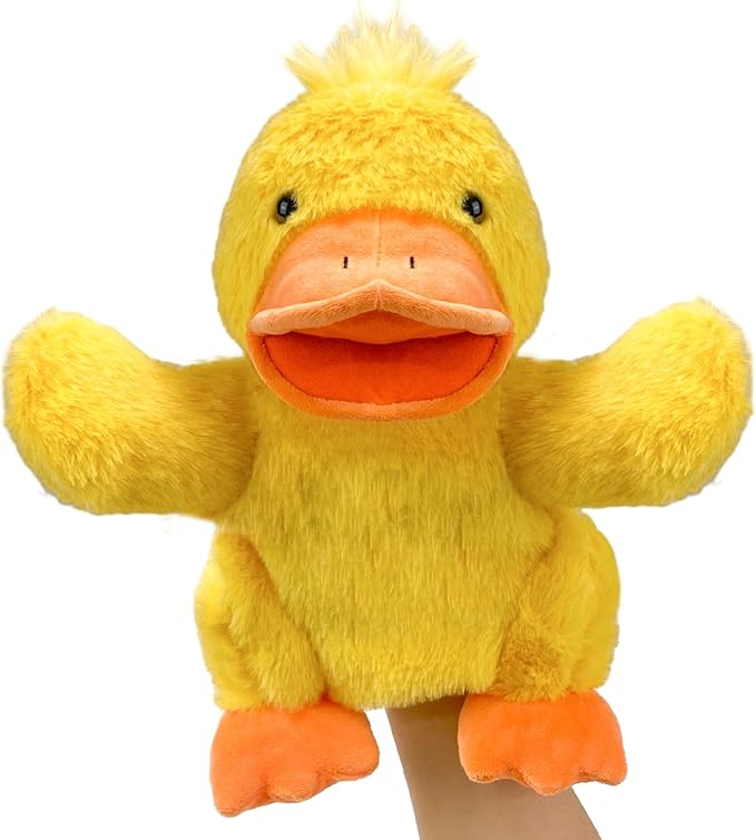 Amazon.com: Okegztoa Hand Puppet s Duck Pupp ets,9"Realistic Stuffed ...