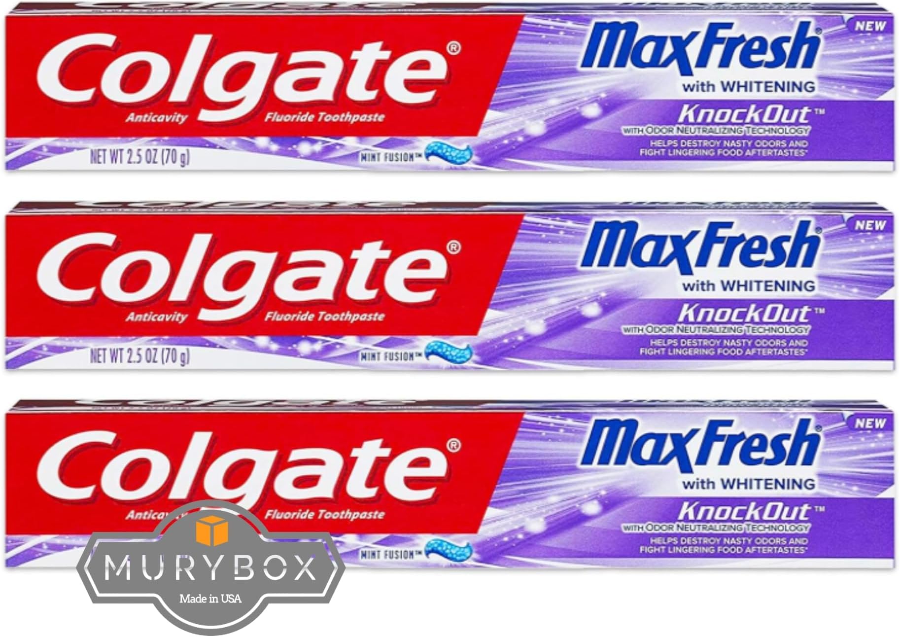 Amazon.com : Colgate Max Fresh Whitening Toothpaste with Breath Strips ...