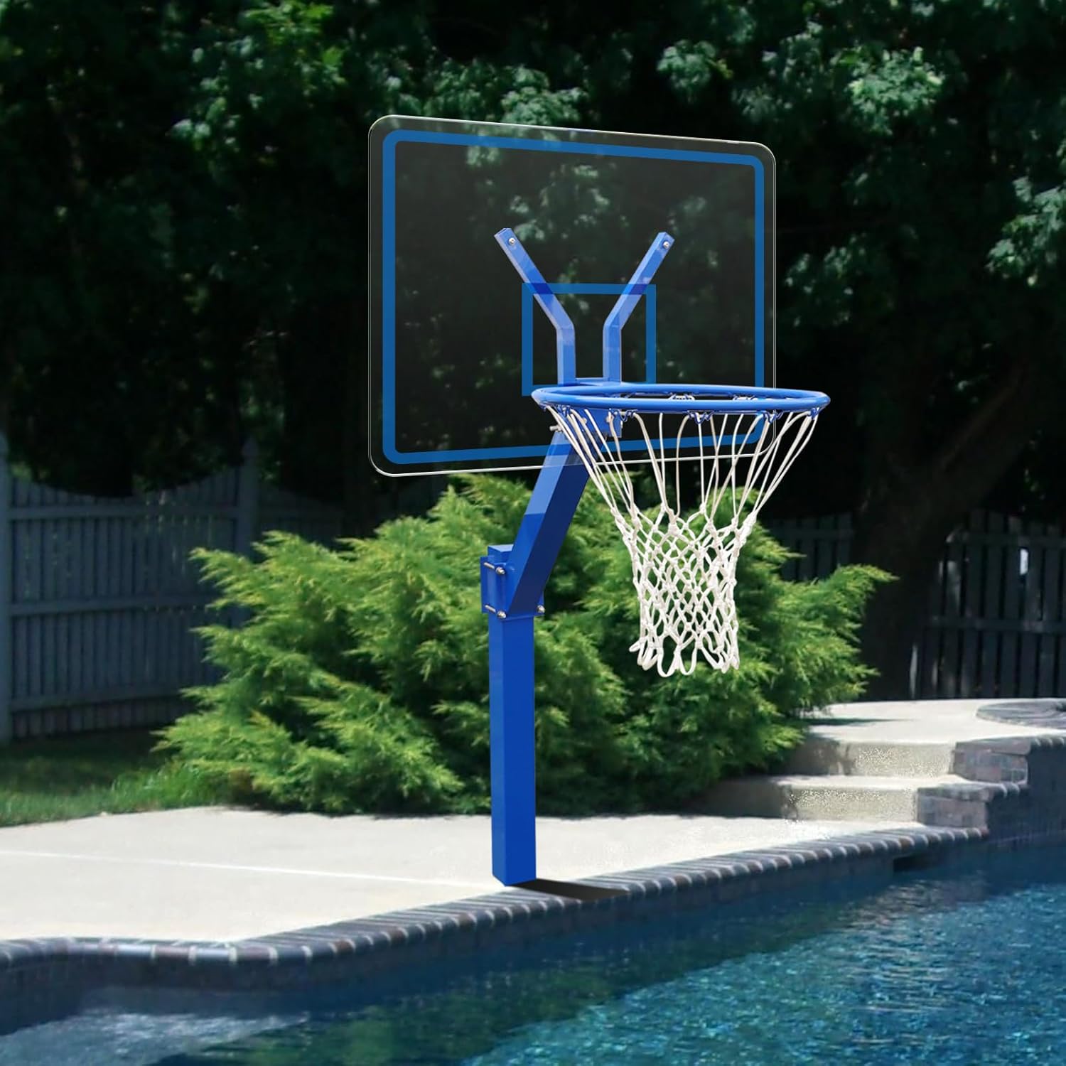 Amazon.com : Katop In-Ground Poolside Basketball Hoop Set, Made of ...