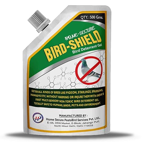 Bird-Shield Bird Repellent Gel | Non-Toxic, Eco-Friendly Anti Bird ...