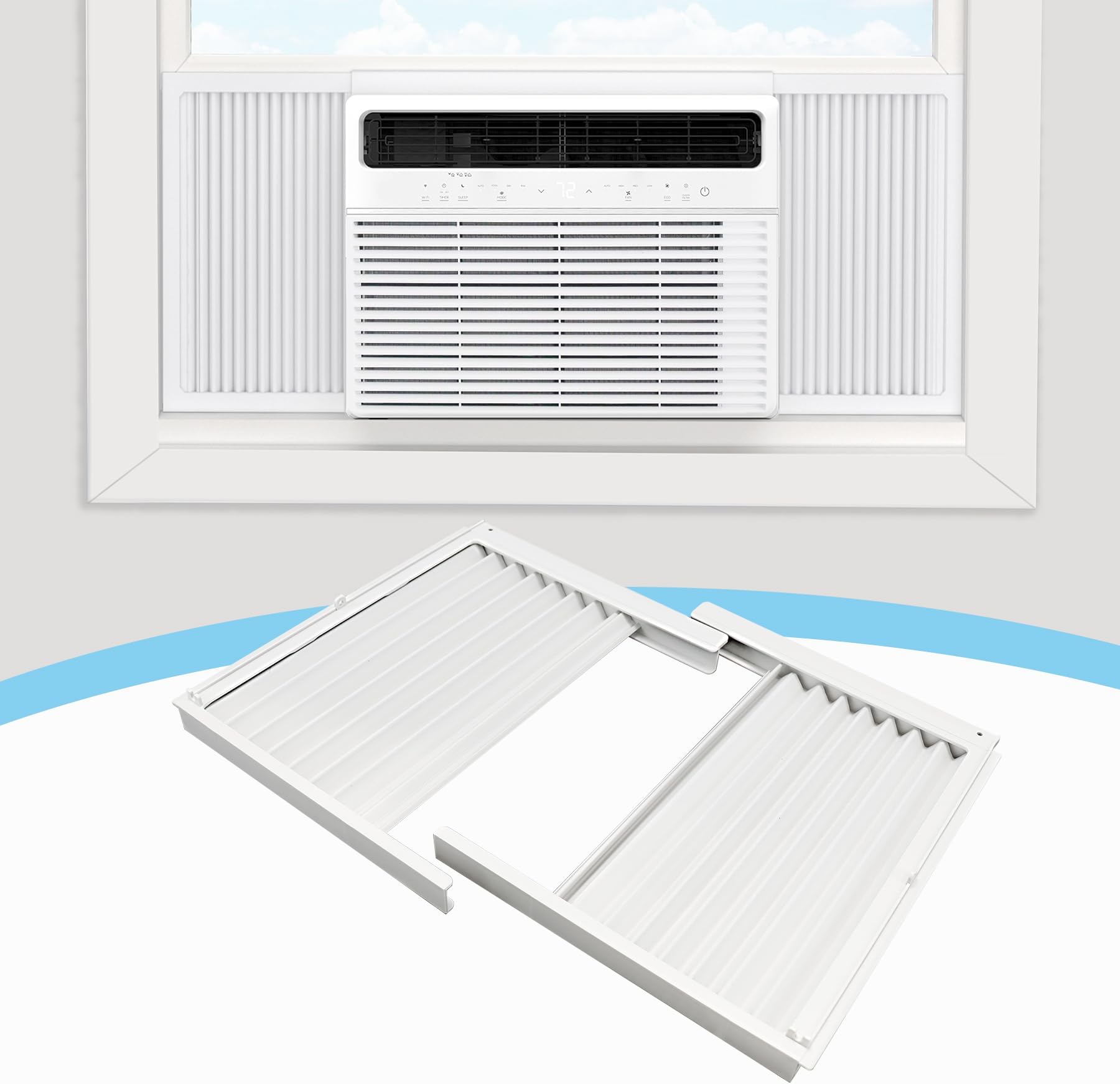 Amazon.com: Air Jade Window Air Conditioner Side Panels with Frame ...