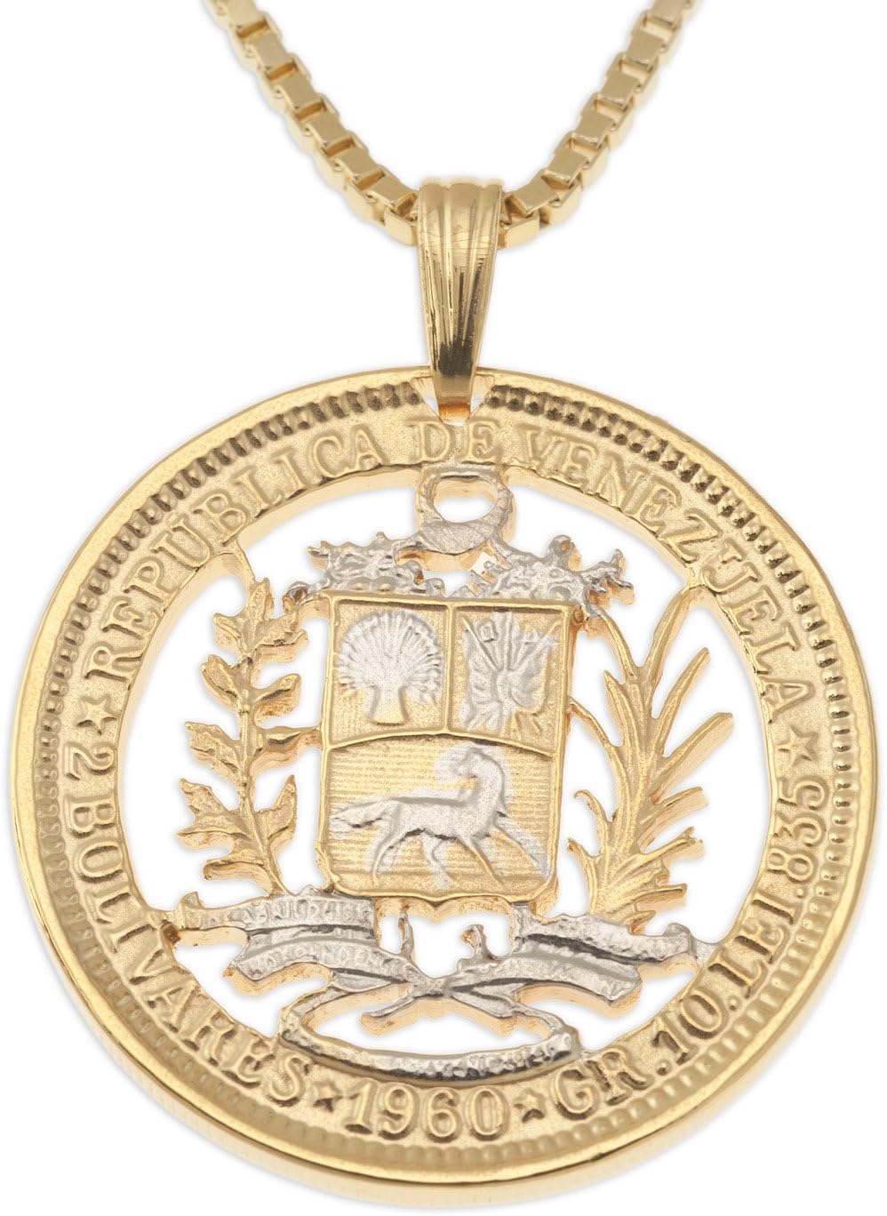 Amazon.com: The Difference Venezuela Pendant & Necklace, Venezuelan Two ...
