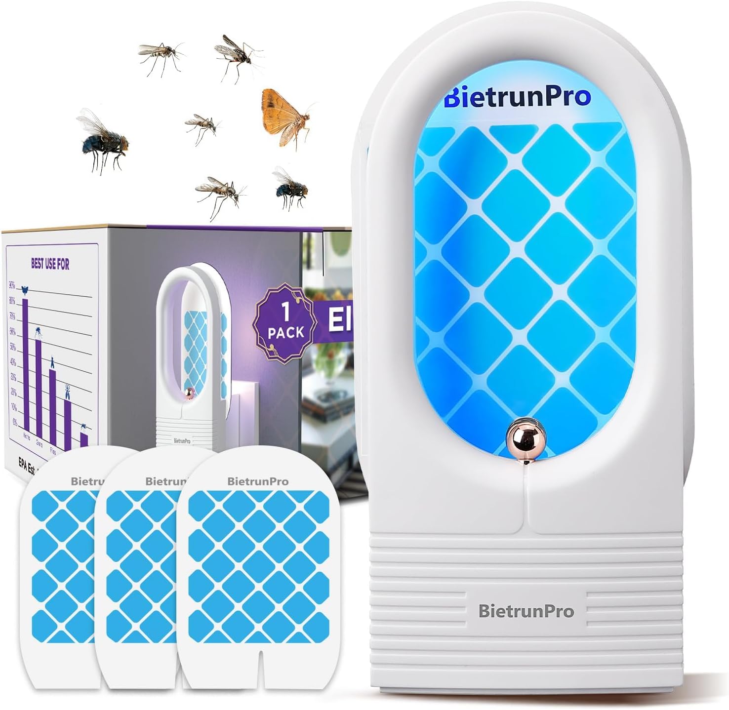 Amazon.com : Fruit Fly Traps for Indoors Plug-in Gnat Traps for House ...