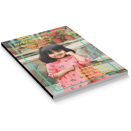 Buy YAHVI Personalized 24 Pages Magazine Style Book Photo Album (9 x 11 ...