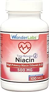 Amazon.com: Wonder Laboratories Niacina de liberación temporal de alta potencia (vitamina B3 ...