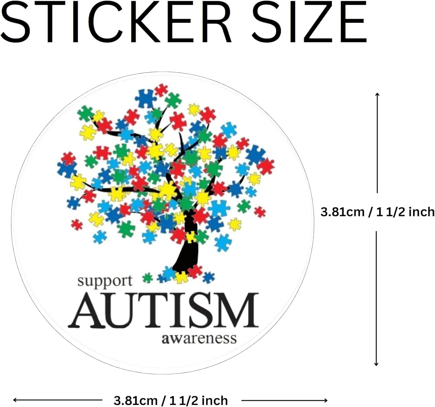 Fundraising For A Cause Pegatinas de concientización sobre el autismo ...