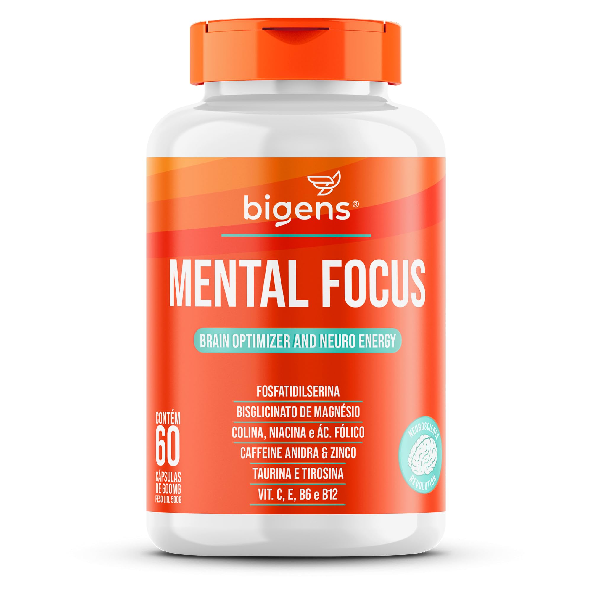 Mental Focus, 60 Capsulas, Biogens | Amazon.com.br