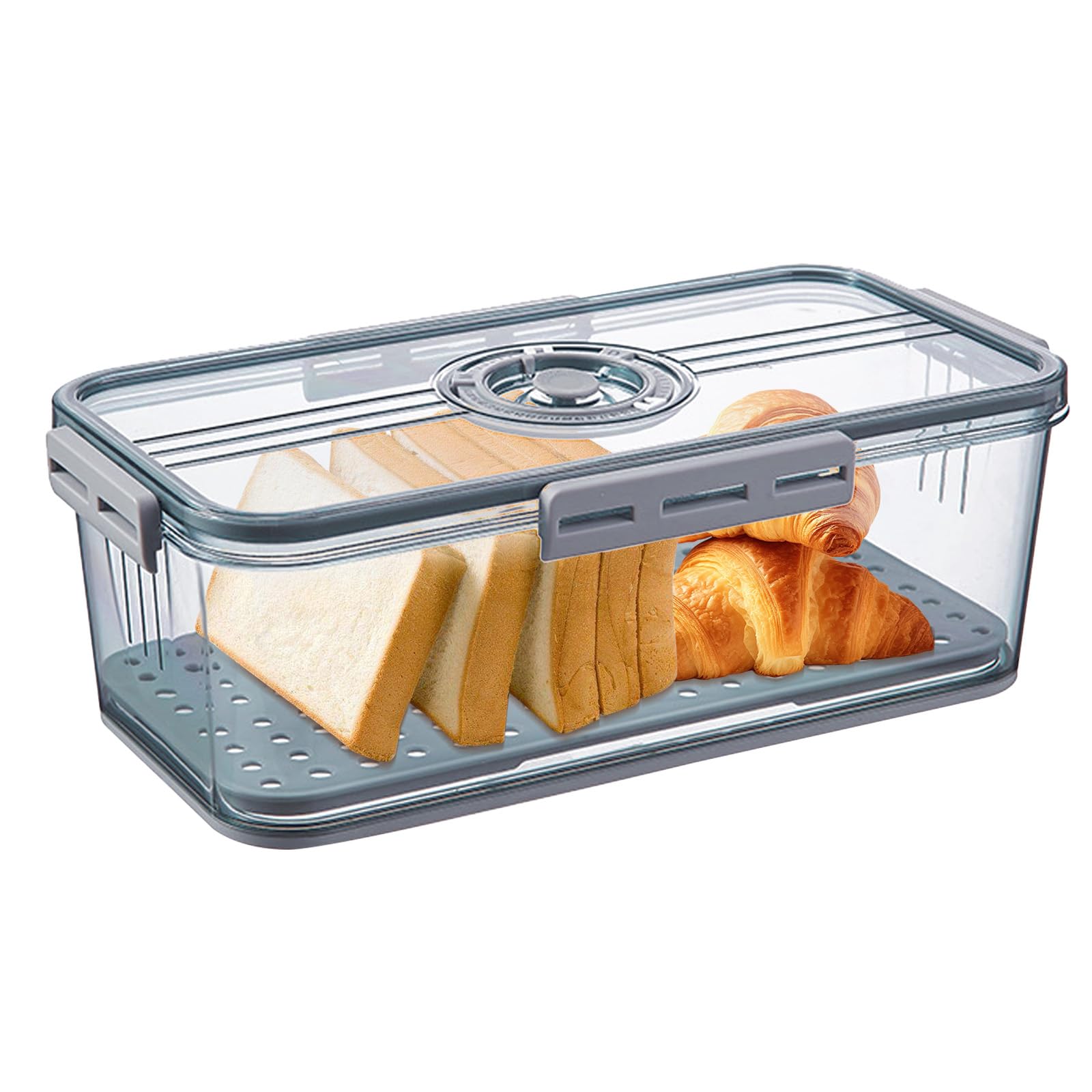 DAWRIS Bread Bin, Bread Storage Container Airtight Bread Box for ...
