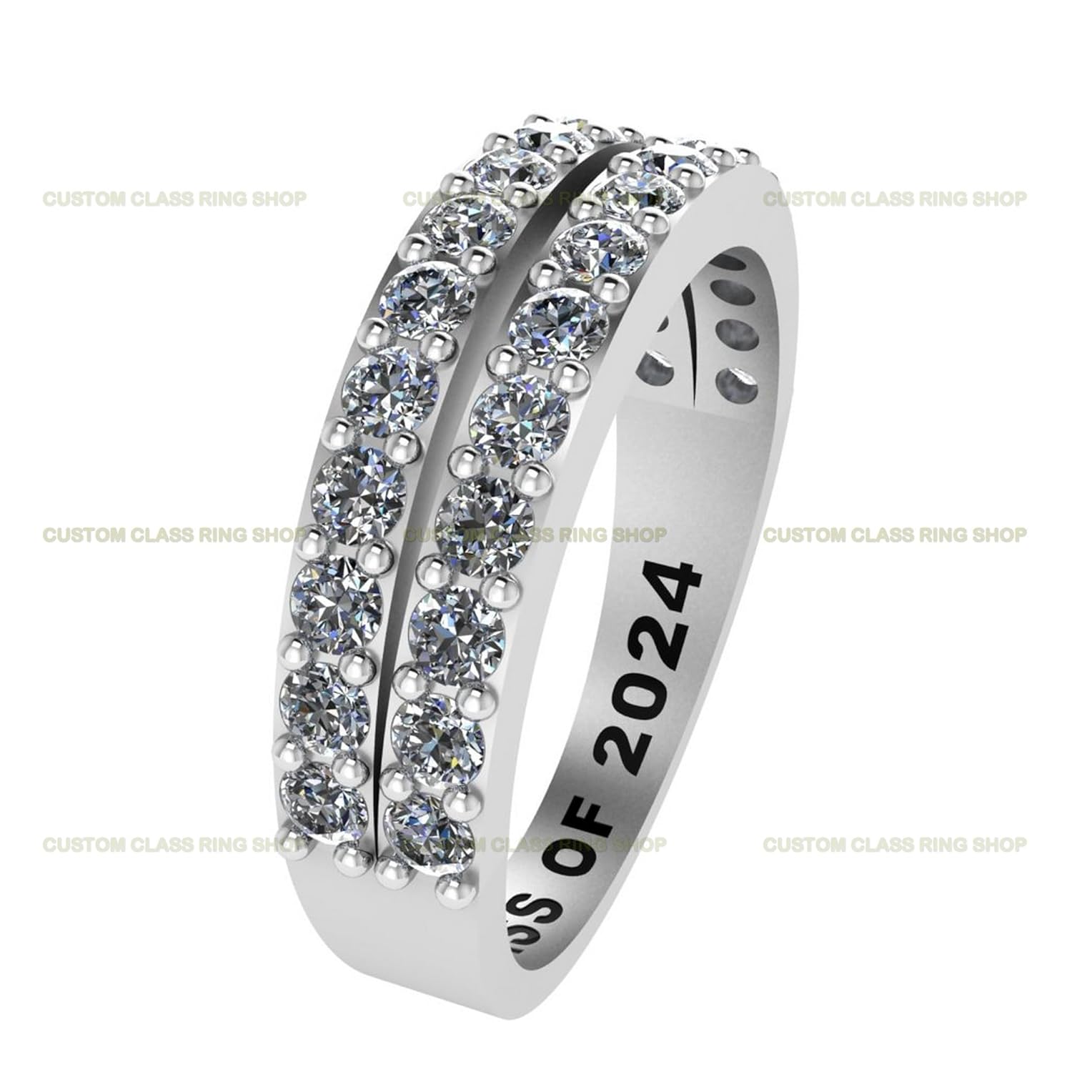 Custom High School and College Class Ring Sterling Silver 10K 14K Gold ...