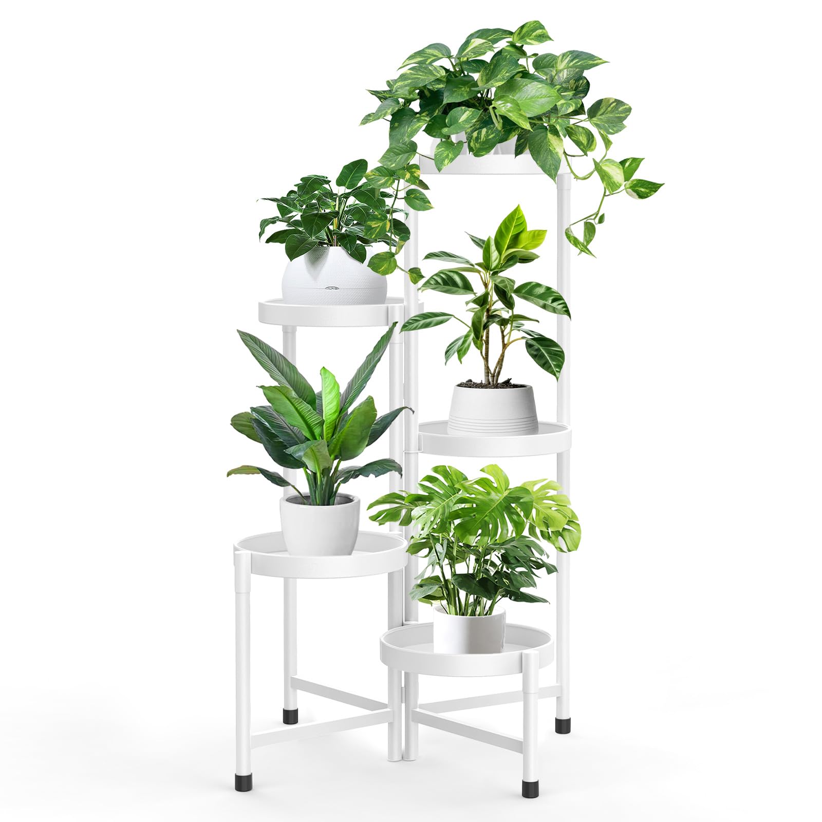 Amazon.com: KMOTASUO 5 Tier Metal Plant Stand Indoor Tall, Tiered ...
