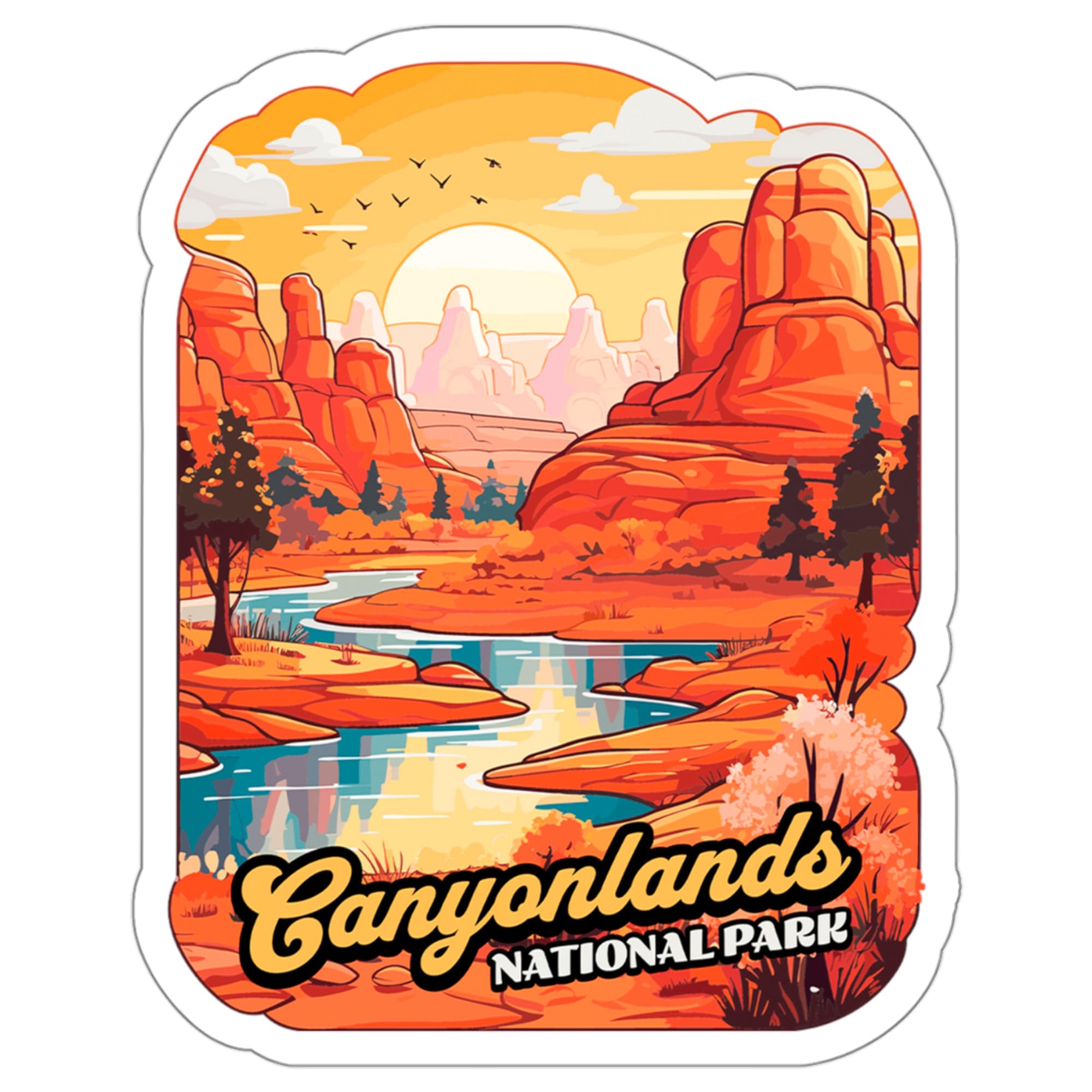 Amazon.com: Canyonlands National Park Utah Sticker Travel Weatherproof ...