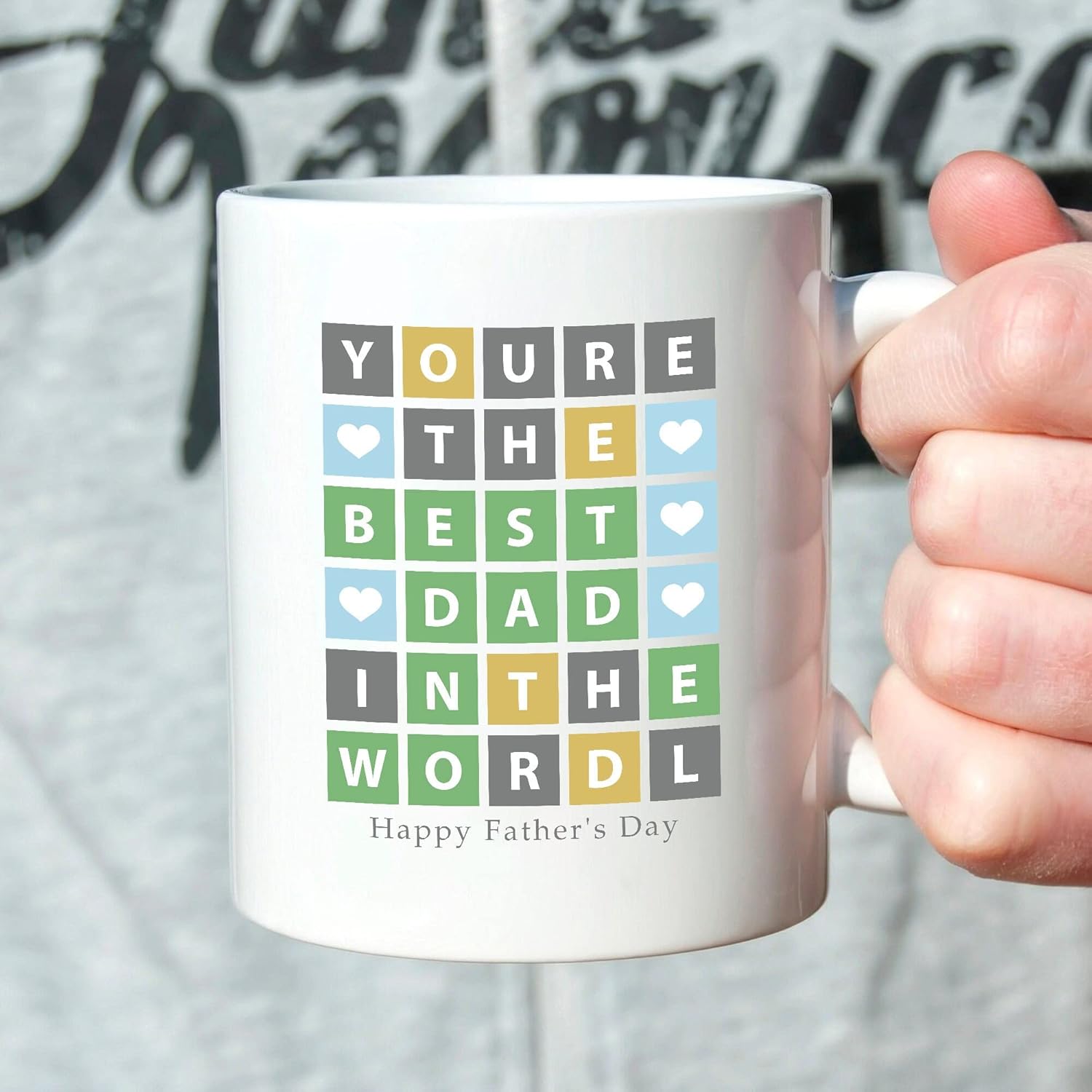 Amazon.com: Funny Wordle Dad Mug, Wordle Mug, Wordle Gift Mug, Wordle ...