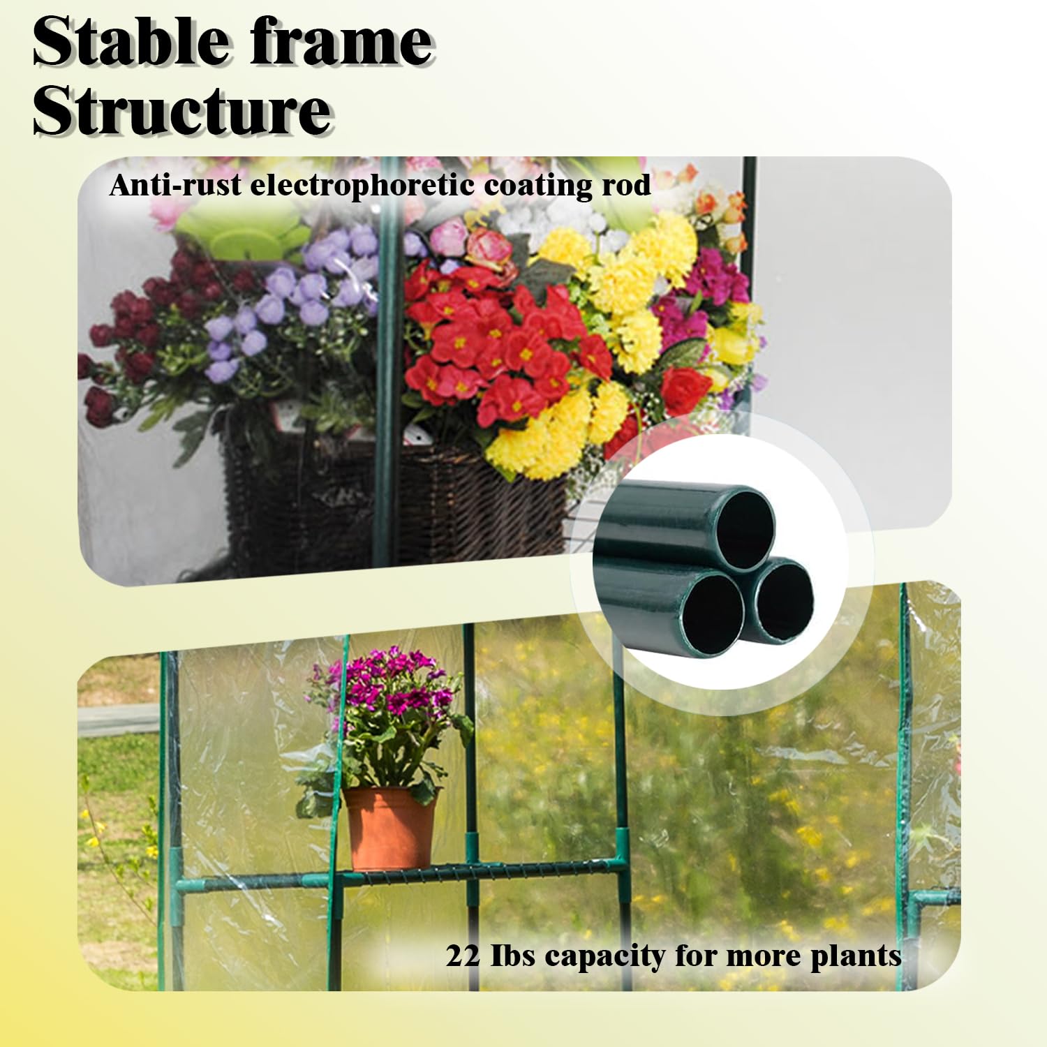 Snapklik.com : Panana Greenhouse 3 Tiers 12 Shelves Stands Walk-in ...