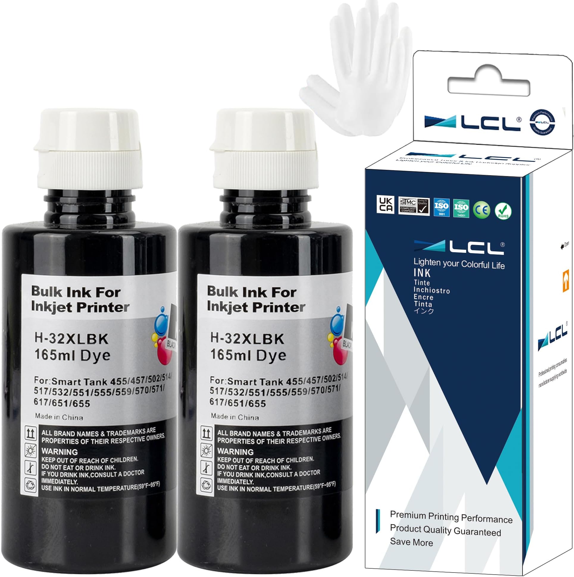 LCL 32XL 165ml 31 1VV24AE 1VU26AE 1VU27AE 1VU28AE Ink Bottle Compatible ...