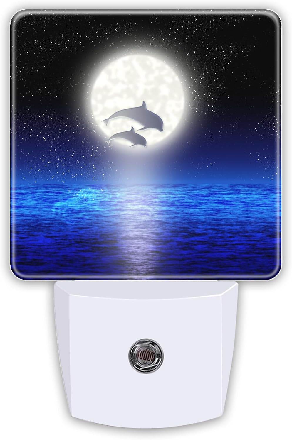 Pair Jumping Dolphin at Sea Night Light Plug into Wall Jumping Dolphin ...