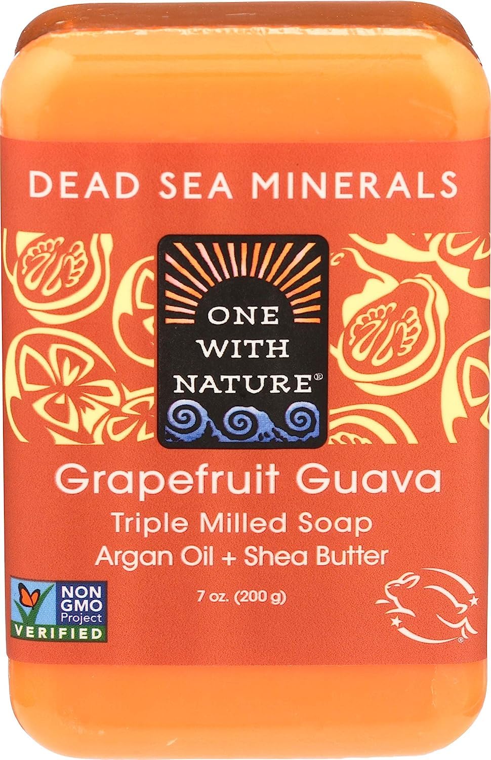 Amazon.com : One With Nature Triple Milled Soap Bar - Grapefruit Guava ...