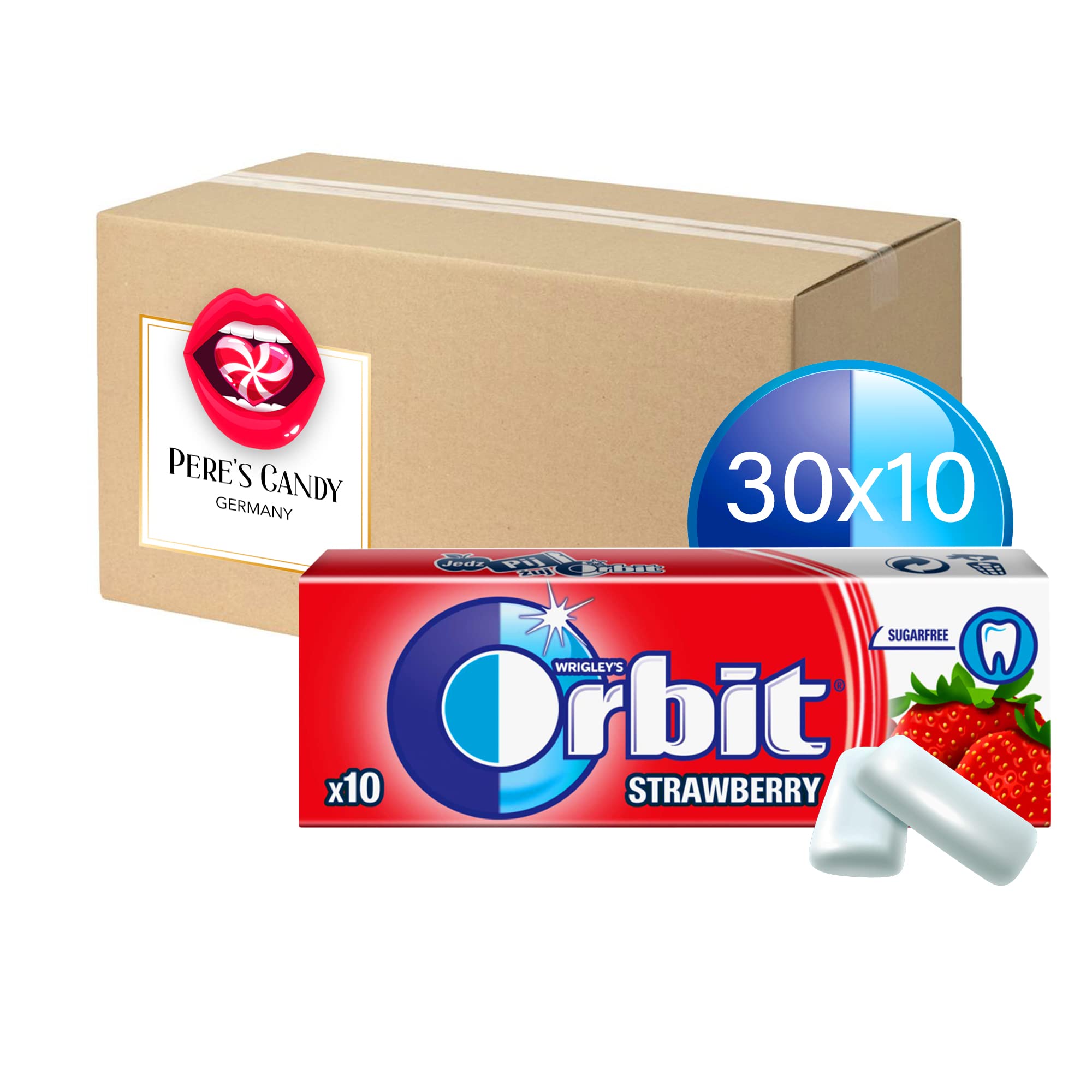 23,99€ inkl. USt (57,12€/kg) Original Wrigley`s Orbit STRAWBERRY ...