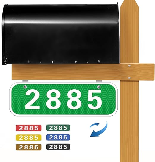 Amazon.com: Reflective 911 Address Sign SIDE MOUNTED - Custom Address ...