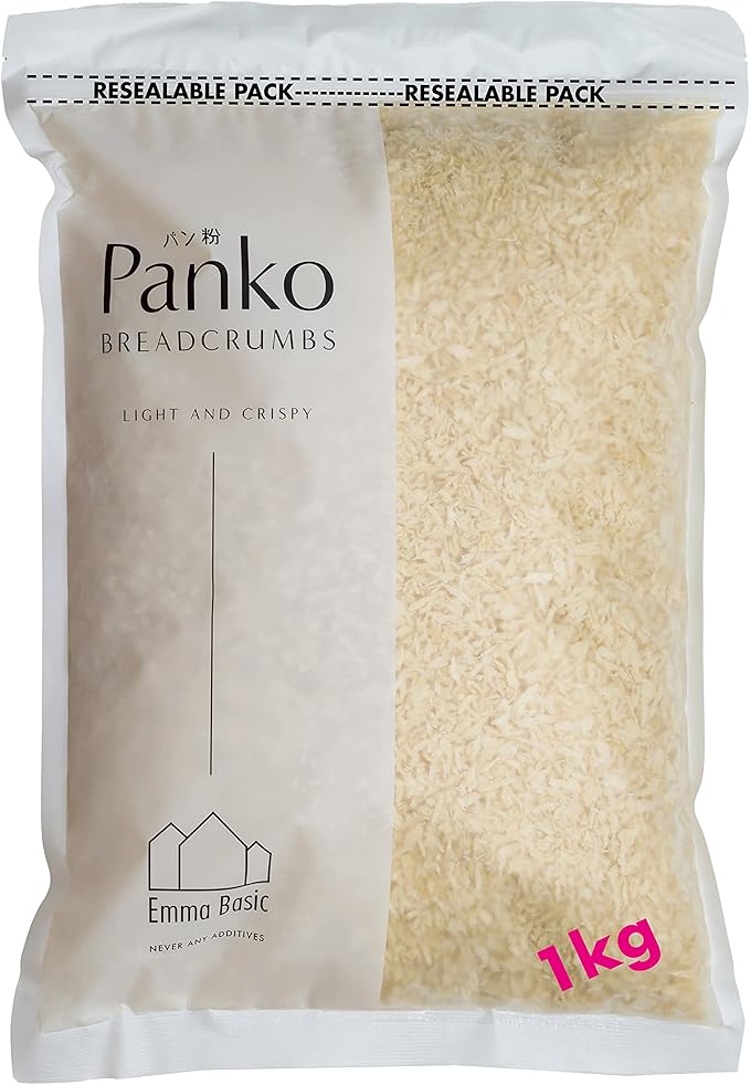Emma Basic Panko Breadcrumbs 8MM 1kg Bag | Oven baked | Less Oily | Extra Crispy | Japanese ...