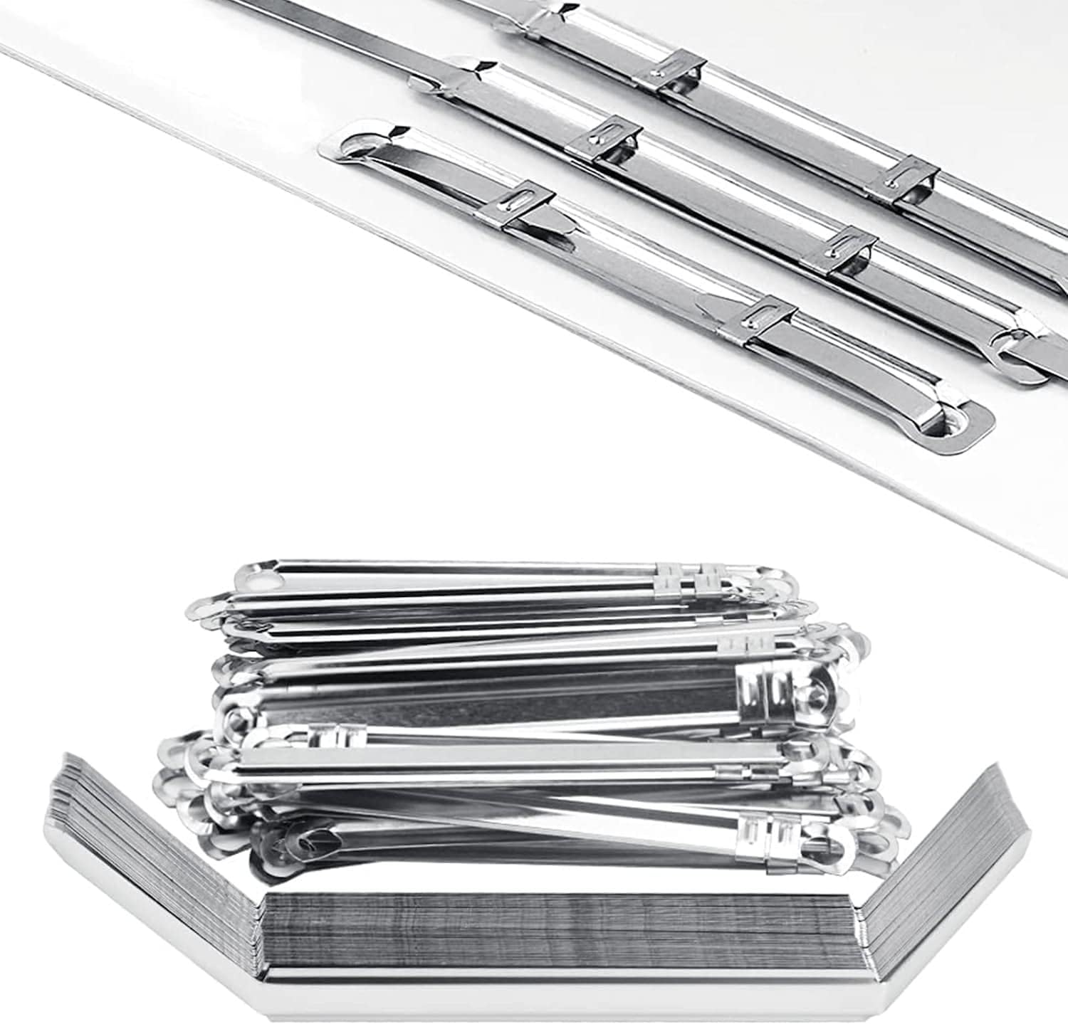 Aktenbinder Heftstreifen, Metall Silver Abheftstreifen Heftlaschen ...