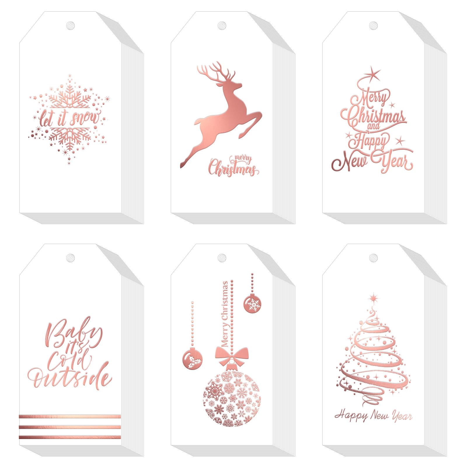 Rose Gold Name Tags Printable Foiled Vellum Place Card Tags, Vellum