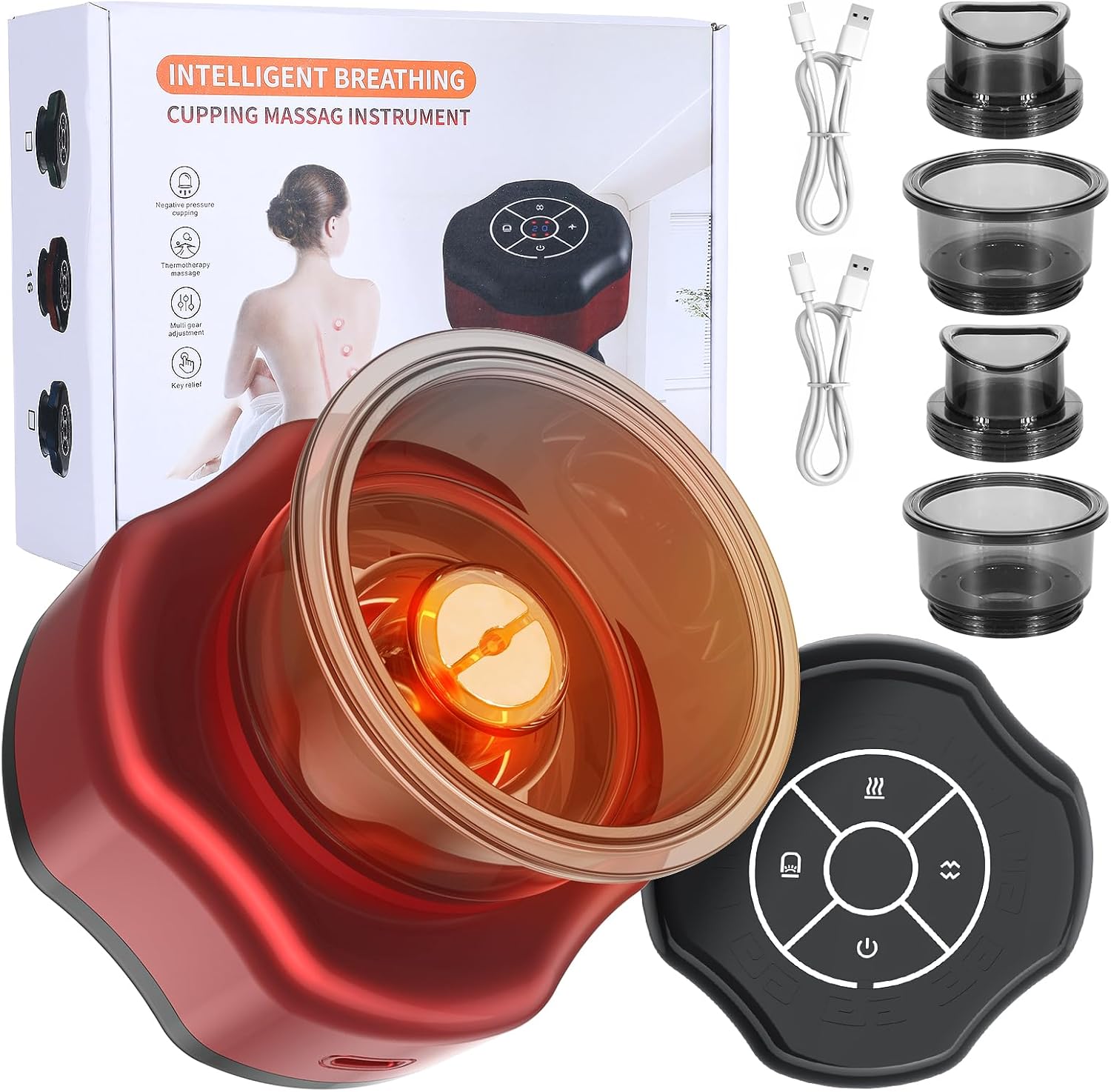 Amazon.com: ITEFDTUTNE 2 Pack Smart Cupping Set Massager,4 in 1 ...
