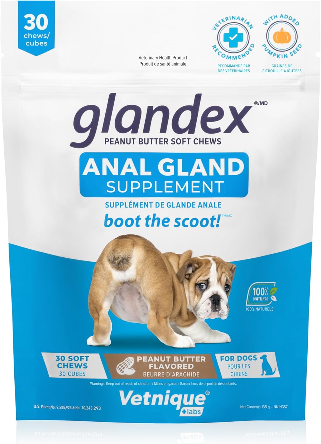 Glandex Anal Gland Soft Chew Treats with Pumpkin for Dogs Chews with ...